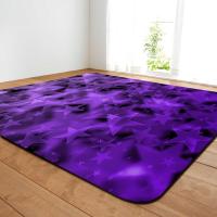 China Customizable Polyester Round Floor Mat Machine Washable Living Room Dining Room Carpet 99x152cm for sale