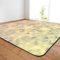 China Customizable Polyester Round Floor Mat Machine Washable Living Room Dining Room Carpet 99x152cm for sale