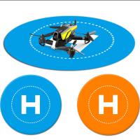 China Customizable Circular Portable Drone Landing Pad 60cm 80cm 100cm Polyester Takeoff Mat for sale