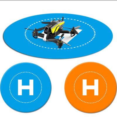 China Customizable Circular Portable Drone Landing Pad 60cm 80cm 100cm Polyester Takeoff Mat for sale