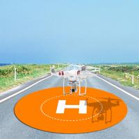 China Customizable Circular Portable Drone Landing Pad 60cm 80cm 100cm Polyester Takeoff Mat for sale