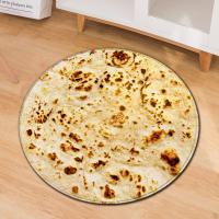 China Polyester Fiber Bedroom Floor Carpets Small Circular Rugs Washable for sale