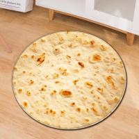 China Polyester Fiber Bedroom Floor Carpets Small Circular Rugs Washable for sale