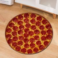 China Polyester Fiber Bedroom Floor Carpets Small Circular Rugs Washable for sale