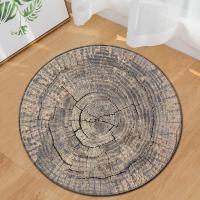 China Bedroom Marble Small Circular Rugs Polyester Computer Desk Floor Mat for sale