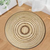 China Bedroom Marble Small Circular Rugs Polyester Computer Desk Floor Mat for sale