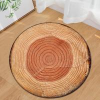 China Bedroom Marble Small Circular Rugs Polyester Computer Desk Floor Mat for sale