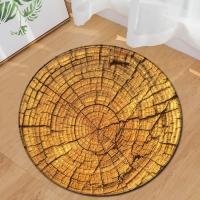 China Bedroom Marble Small Circular Rugs Polyester Computer Desk Floor Mat for sale