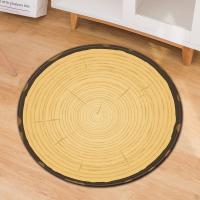 China Bedroom Marble Small Circular Rugs Polyester Computer Desk Floor Mat for sale