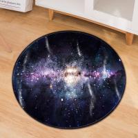 China Custom Round Polyester Floor Mat 100cm 120cm Office Chair Carpet for Carpet for sale