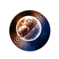 China Round Area Rug Machine Washable Gaming Chair Mat 100cm Polyester Floor Cushion for sale