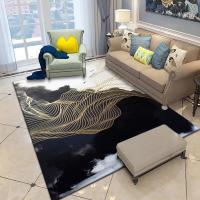 China Polyester Fiber Anti Slip Rectangle Area Rug 8x10 for Living Room Custom Size for sale
