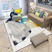 China Polyester Fiber Anti Slip Rectangle Area Rug 8x10 for Living Room Custom Size for sale