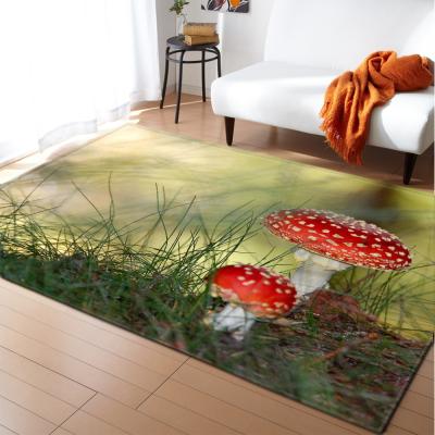 China Landscape Cartoon Bedroom Floor Carpets Rug Under Dining Table Machine Washable for sale