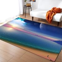 China Landscape Cartoon Bedroom Floor Carpets Rug Under Dining Table Machine Washable for sale
