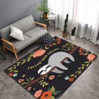 China Landscape Cartoon Bedroom Floor Carpets Rug Under Dining Table Machine Washable for sale