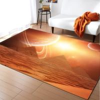 China Landscape Cartoon Bedroom Floor Carpets Rug Under Dining Table Machine Washable for sale