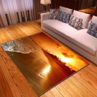 China Landscape Cartoon Bedroom Floor Carpets Rug Under Dining Table Machine Washable for sale