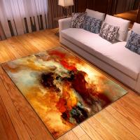 China Landscape Cartoon Bedroom Floor Carpets Rug Under Dining Table Machine Washable for sale