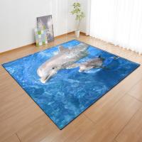 China Landscape Cartoon Bedroom Floor Carpets Rug Under Dining Table Machine Washable for sale