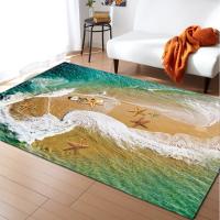 China Landscape Cartoon Bedroom Floor Carpets Rug Under Dining Table Machine Washable for sale