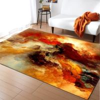China Landscape Cartoon Bedroom Floor Carpets Rug Under Dining Table Machine Washable for sale