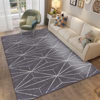 China Geometric Polyester Fiber Carpet 60x90cm 80x120cm Anti Slip Living Room Rug for sale