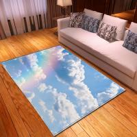 China Custom Polyester Round Area Rug 1.5x2m Machine Washable Floor Mat for Living Room Bedroom for sale