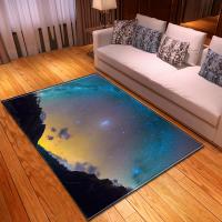 China Custom Polyester Round Area Rug 1.5x2m Machine Washable Floor Mat for Living Room Bedroom for sale