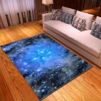 China Custom Polyester Round Area Rug 1.5x2m Machine Washable Floor Mat for Living Room Bedroom for sale