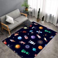 China Custom Polyester Round Area Rug 1.5x2m Machine Washable Floor Mat for Living Room Bedroom for sale