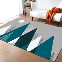 China Custom Polyester Round Area Rug 1.5x2m Machine Washable Floor Mat for Living Room Bedroom for sale