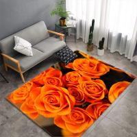 China Custom Polyester Round Area Rug 1.5x2m Machine Washable Floor Mat for Living Room Bedroom for sale