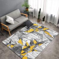 China Custom Polyester Round Area Rug 1.5x2m Machine Washable Floor Mat for Living Room Bedroom for sale