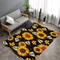 China Custom Polyester Round Area Rug 1.5x2m Machine Washable Floor Mat for Living Room Bedroom for sale