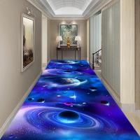 China 3D Printed Commercial Floor Mat Carpet Runner 60cm 80cm 100cm Width Custom Polyester for sale
