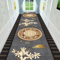 China Customizable Polyester Corridor Runner Rug Non Slip 60cm Width Machine Washable for sale