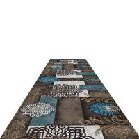 China Customizable Polyester Corridor Runner Rug Non Slip 60cm Width Machine Washable for sale