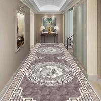 China Customizable Polyester Corridor Runner Rug Non Slip 60cm Width Machine Washable for sale