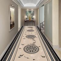 China Customizable Polyester Corridor Runner Rug Non Slip 60cm Width Machine Washable for sale