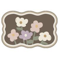 China Irregular Shape Cartoon Non Slip Absorbent Diatom Mud Bath Mat 40x60cm Machine Washable for sale