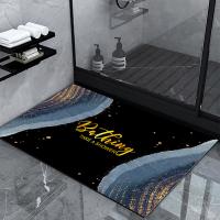 China Diatom Mud Bathroom Waterproof Carpet Absorbent Mat 40x60cm Custom Size for sale