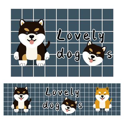 China Customized Cartoon Washable Kitchen Carpet Absorbent Diatom Mud Mat for sale