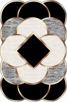 China Custom Irregular Crystal Velvet Carpet 6mm Thick Non Slip Polyester Floor Mat for Living Room for sale