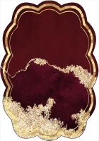 China Custom Irregular Crystal Velvet Carpet 6mm Thick Non Slip Polyester Floor Mat for Living Room for sale