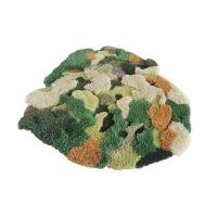 China Custom Wool Blend Irregular Shape Living Room Carpet 1000x1000mm Handmade Rug for sale