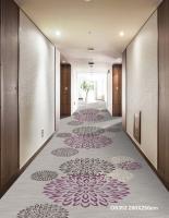 China Custom Polyester Fiber Commercial Floor Mat 4m Width Hotel Long Hallway Runner for sale