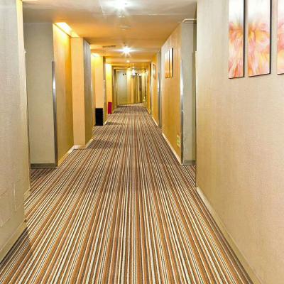 China 4m x 25m Ring Velvet Commercial Floor Mat Polyester Fiber Office Building Carpet for sale