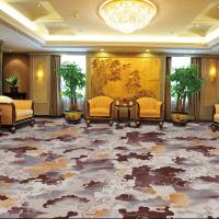 China Polyester Printed Commercial Floor Mat 4m Width Sound Insulation Fire Protection Carpet for sale