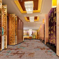 China Polyester Printed Commercial Floor Mat 4m Width Sound Insulation Fire Protection Carpet for sale